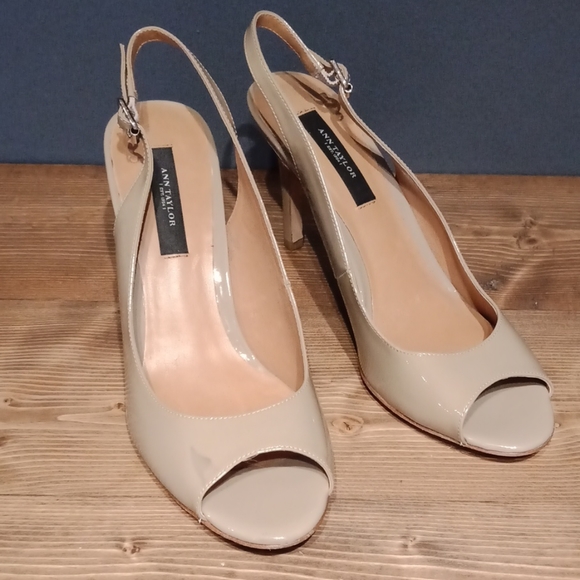 Ann Taylor | Shoes | Ann Taylor Open Toe Heels | Poshmark